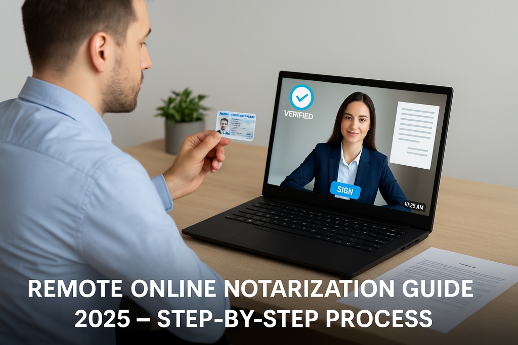 Remote Online Notarization Guide 2025 – Step-by-Step Process